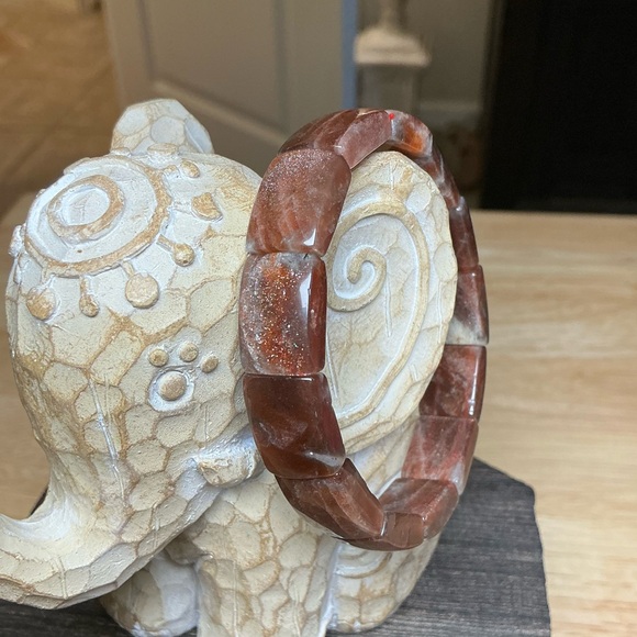 Jewelry | Copper Sunstone Soft Bangle | Poshmark